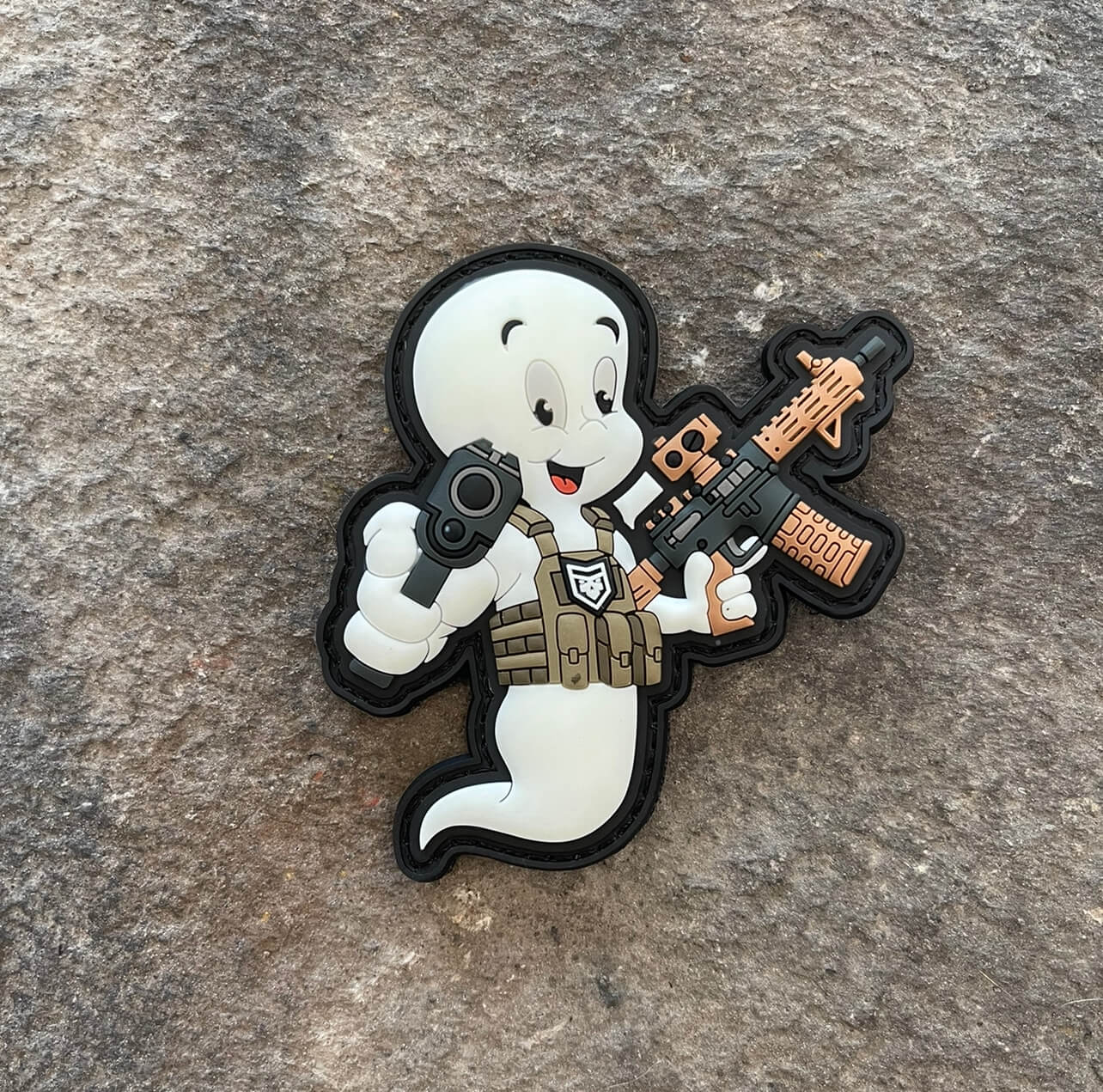 Casper the Friendly 2A Ghost PVC Patch – Green Beret