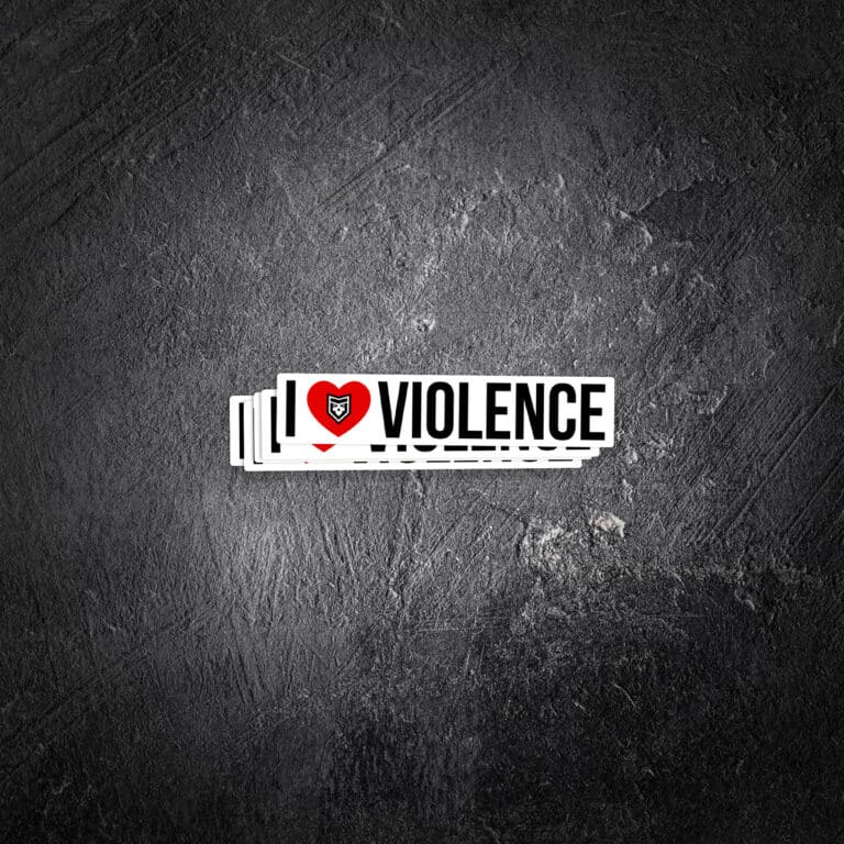 I Love Violence Bumper Sticker – Green Beret