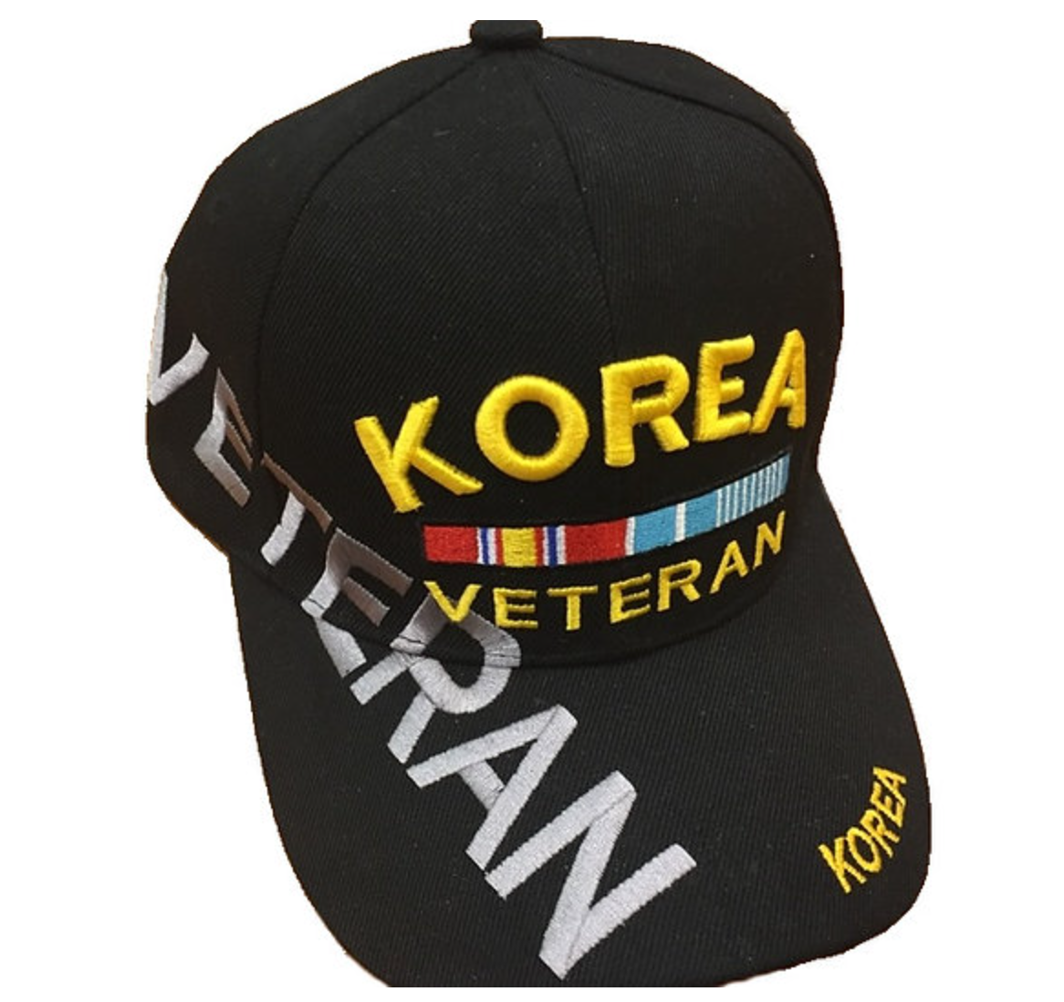 Korean Veteran w Ribbons & VETERAN on Side Cap – Green Beret