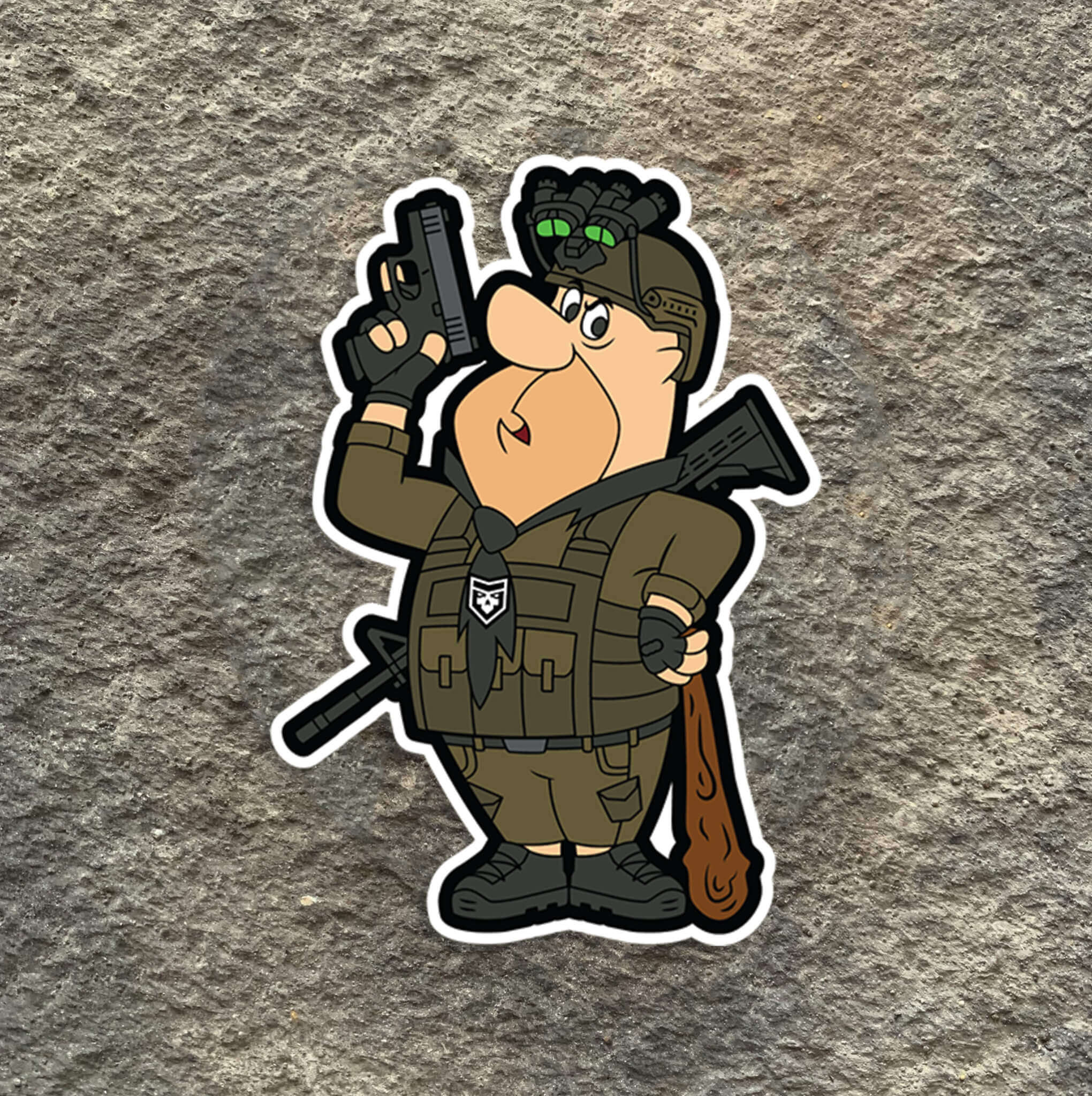 Tactical Fred Decal – Green Beret