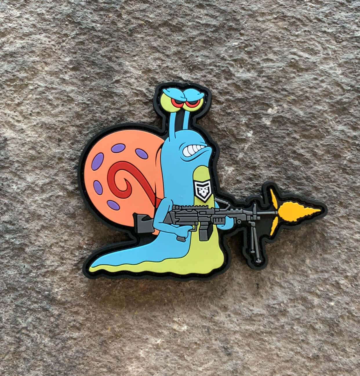2A Spongebob: Gary the Snail PVC Patch – Green Beret