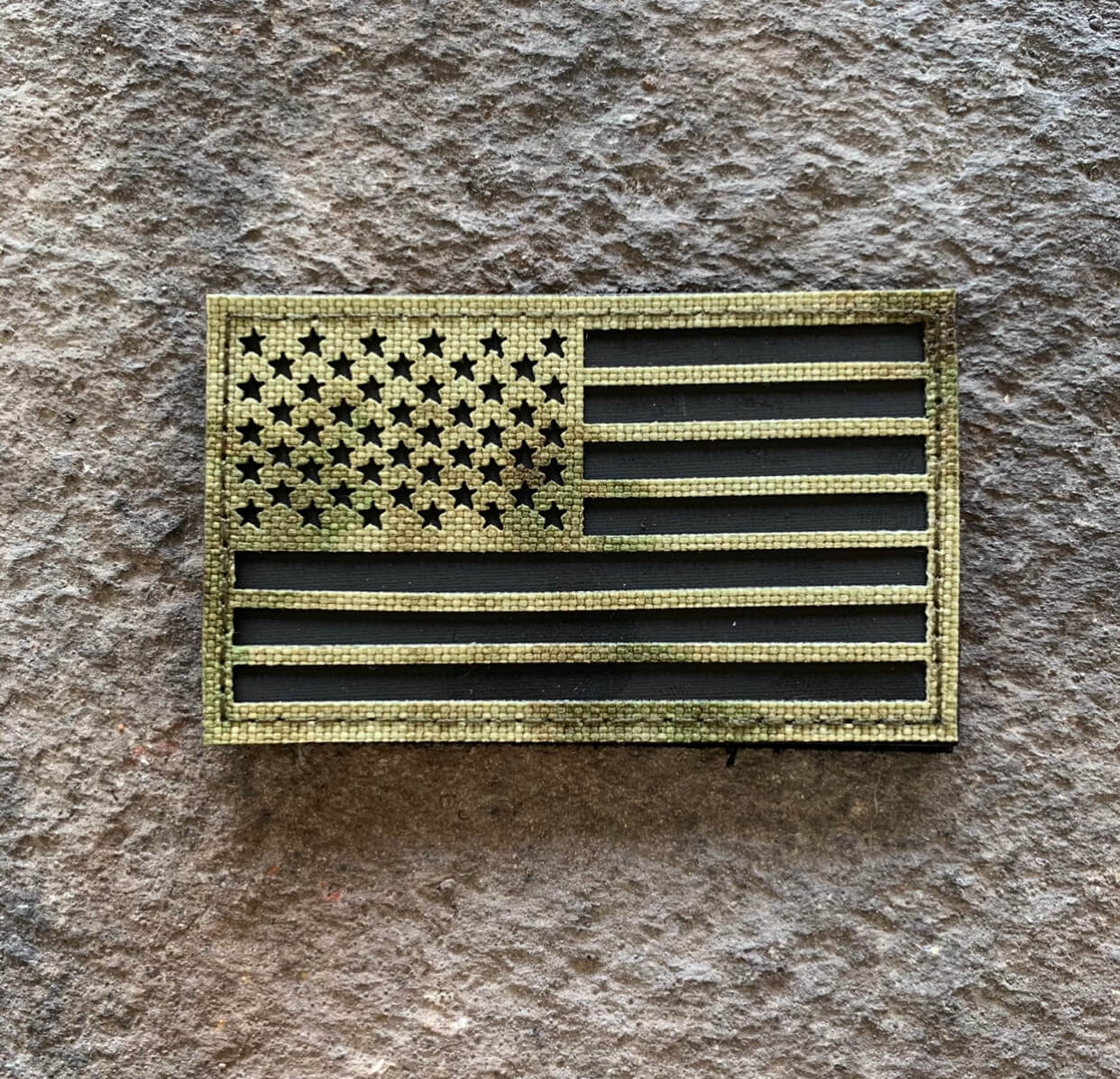 Laser Cut US Flag IR Velcro Patch – Green Beret