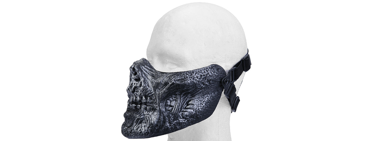 1/2 Face Zombie Skull Mask – Green Beret