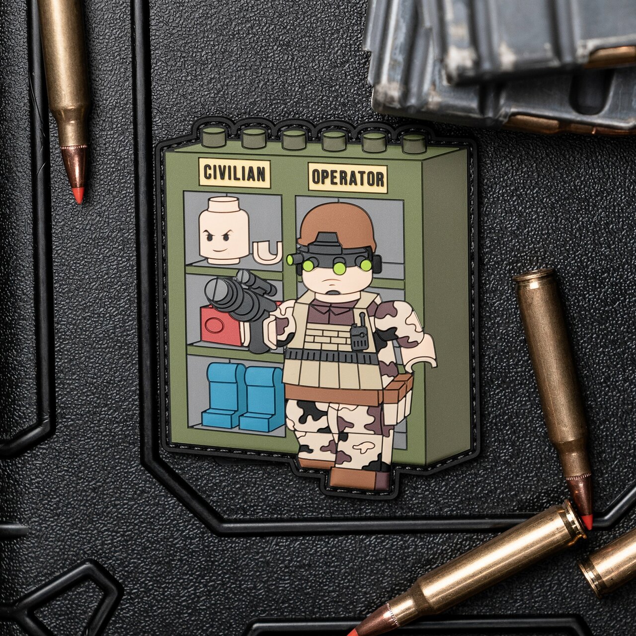 Brick Operator PVC Patch – Green Beret