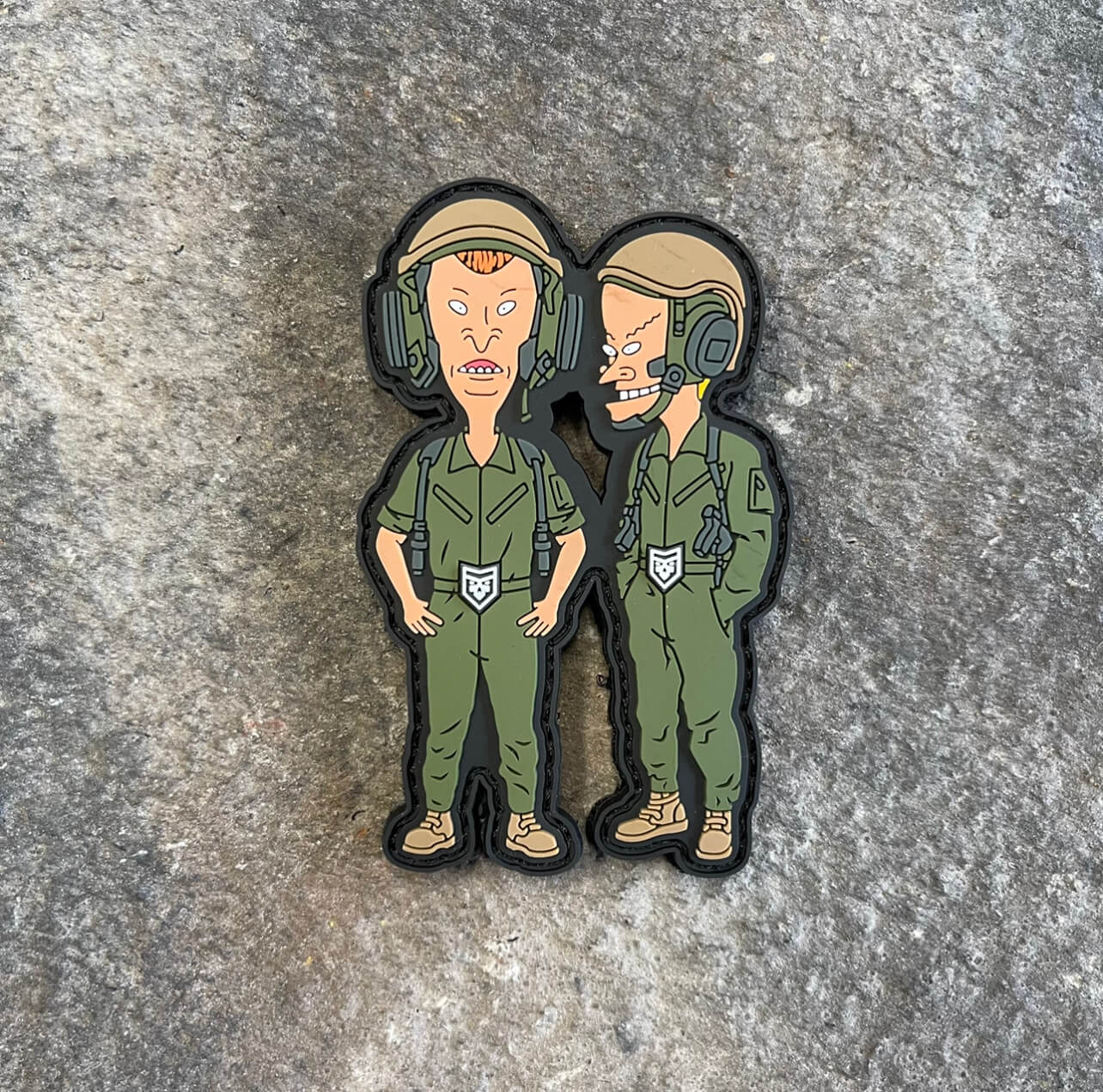 Beavis & Butthead Tankers PVC Patch – Green Beret