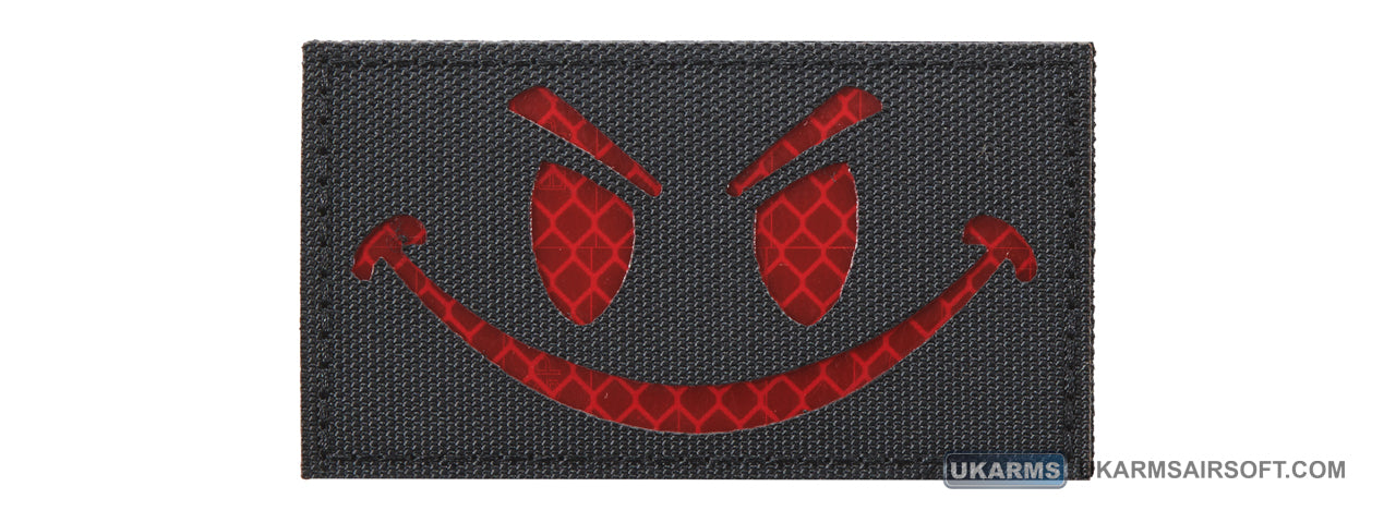 Reflective Evil Smiley Velcro Patch – Green Beret
