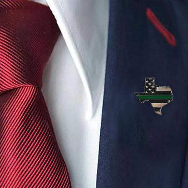 Thin Green Line Texas Pin – Green Beret
