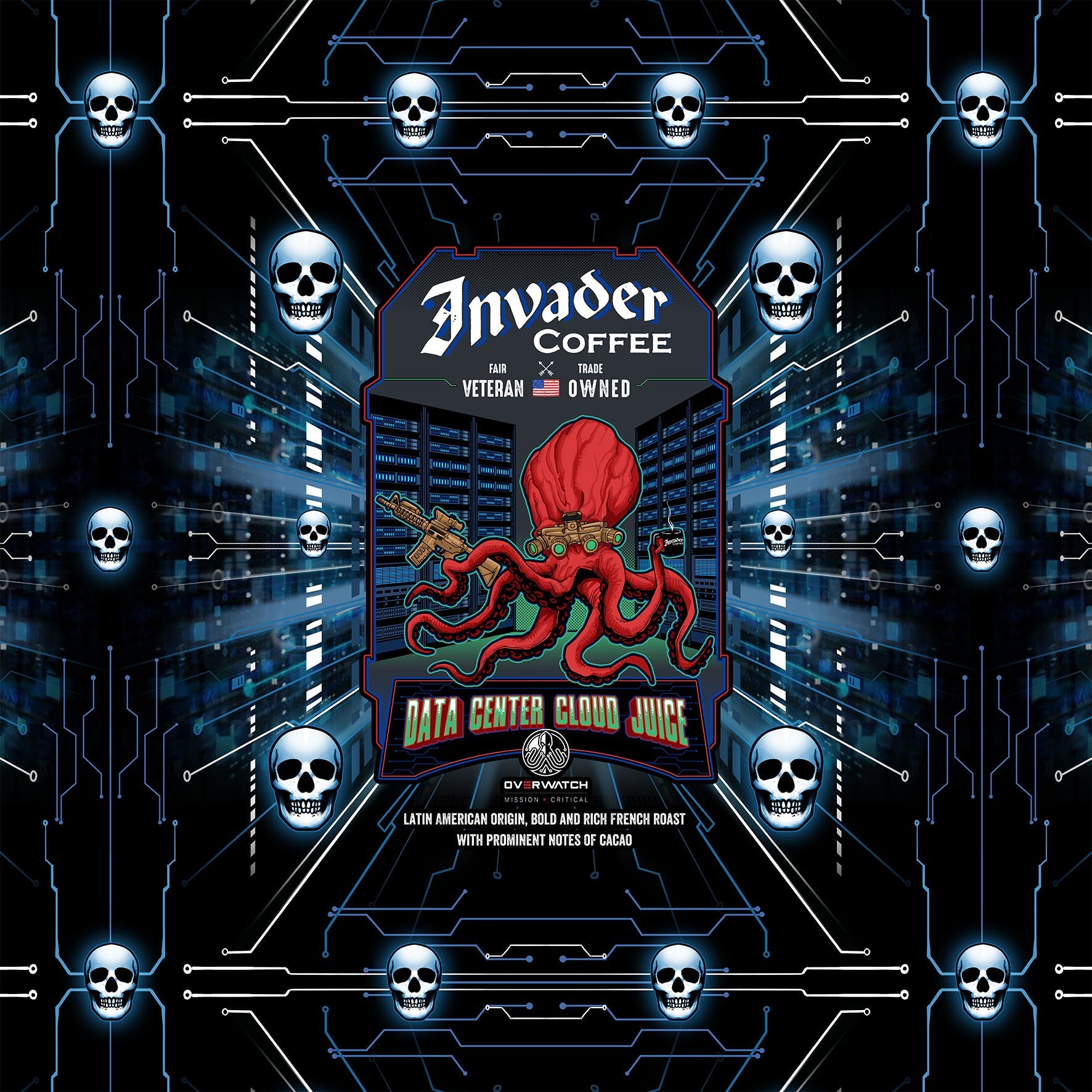 Invader Coffee- Data Center Cloud Juice Blend – Green Beret