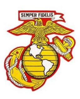 Marine EGA Patch Gold w Red 4" – Green Beret